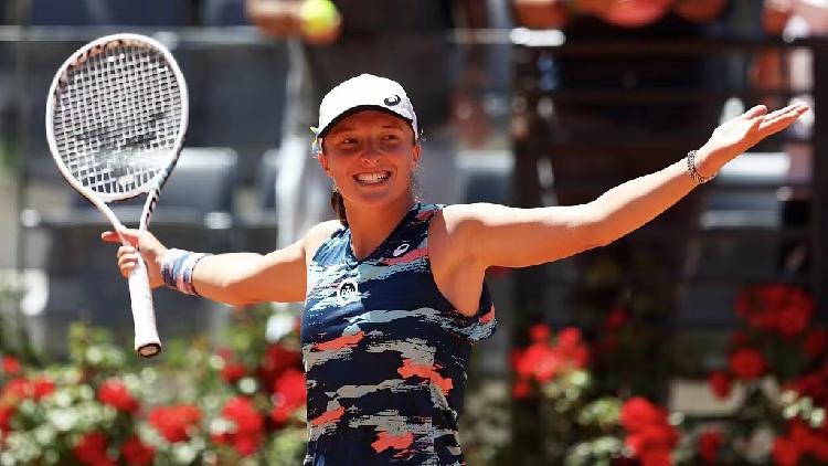 Swiatek wins 27th straight match to reach Rome final - CGTN