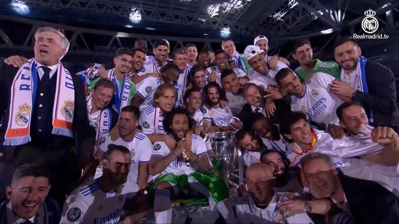 Real Madrid party at Bernabeu after Champions League victory - CGTN