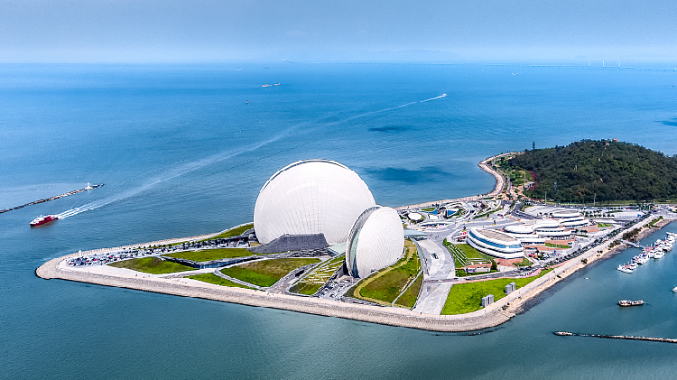 Live: 'Shell' image of Zhuhai Grand Theater standing in south China - CGTN