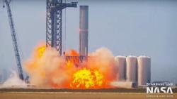 Test-fired rocket booster bursts into flames at Musk's SpaceX plant - CGTN