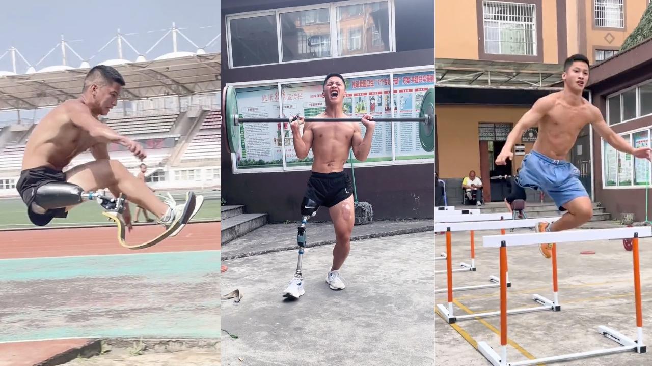 One-legged Chinese man chases Paralympic dream - CGTN