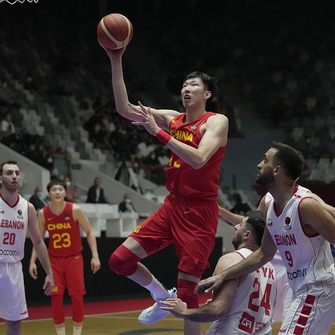 Zhou Qi on his performance: I get used to physical games in NBL - CGTN