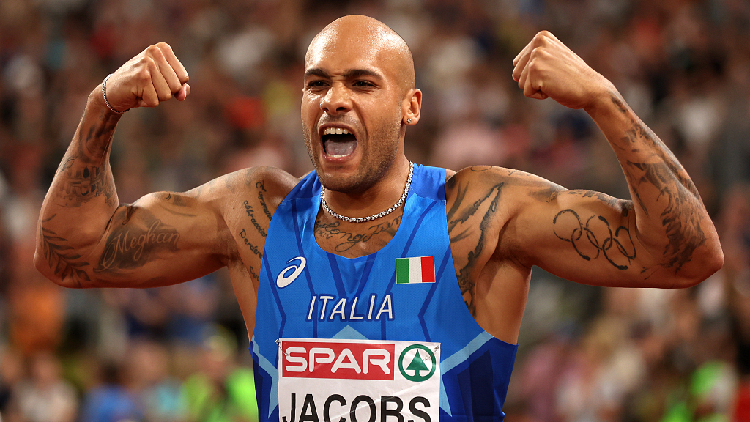 Athletics: Italian Jacobs storms to Euro 100m crown - CGTN