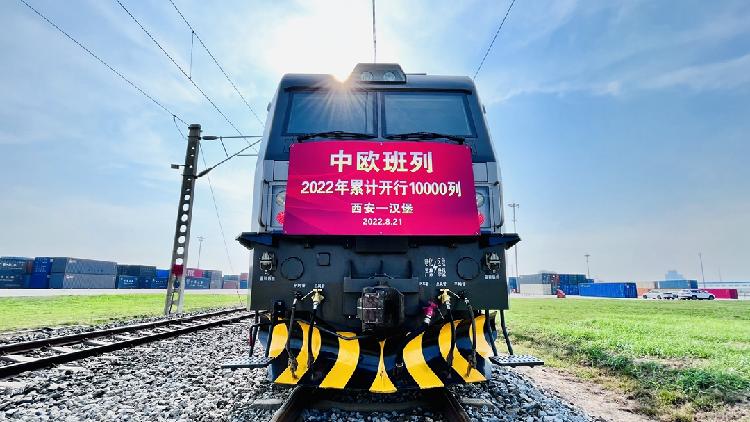China-Europe freight train trips hit 10,000 mark, faster than 2021 - CGTN