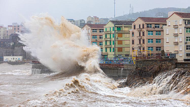 China issued red alert for Typhoon Muifa - CGTN