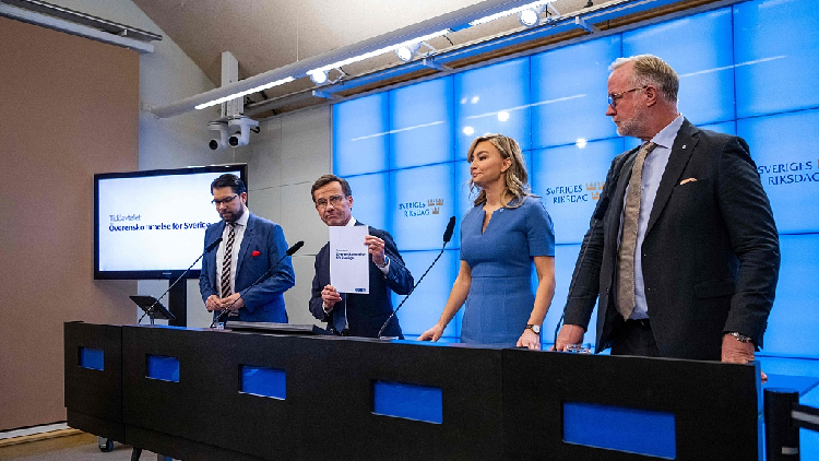 Swedish Moderates party leader strikes deal to form government - CGTN