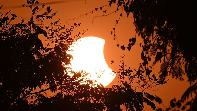 Partial solar eclipse from Iceland to India on Tuesday - CGTN