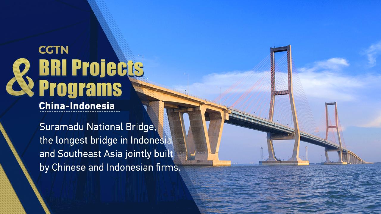 BRI Projects & Programs: China, Indonesia jointly build SE Asia's longest bridge - CGTN