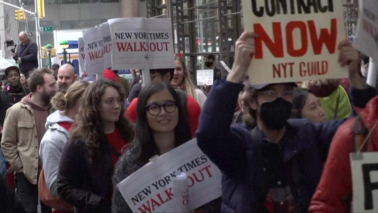 New York Times workers stage first strike in 40 years - CGTN