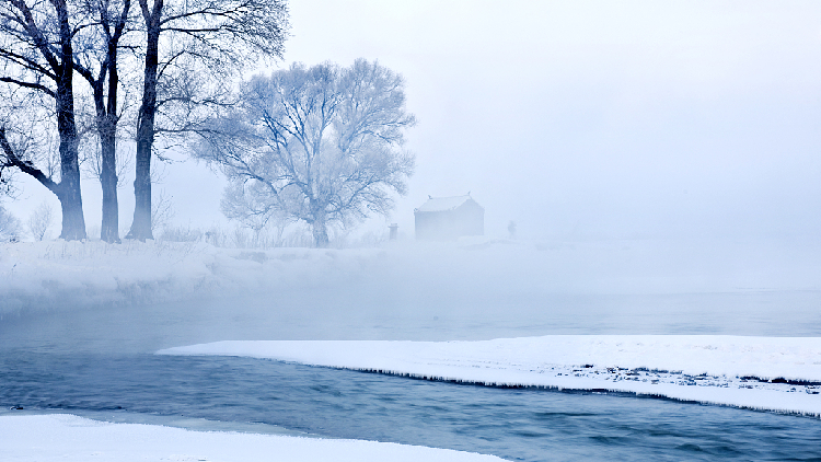 Cold snap brings stunning winter sceneries - CGTN