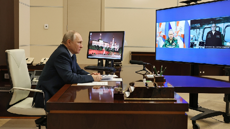 Putin sees off Admiral Gorshkov frigate in virtual ceremony - CGTN