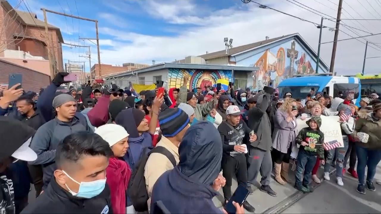 Hundreds protest ahead of Biden's border visit - CGTN