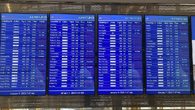 U.S. flights beginning to resume after FAA system outage - CGTN