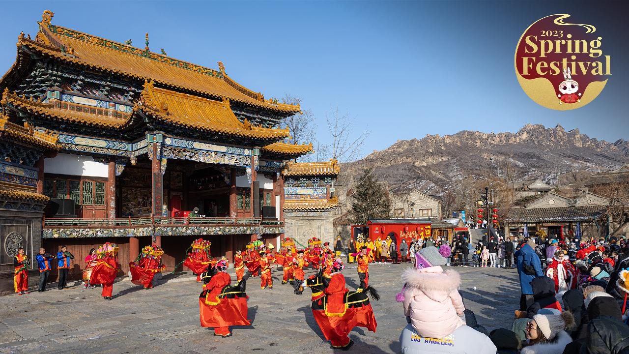 Live: Get festive at a temple fair at the foot of the Great Wall - CGTN