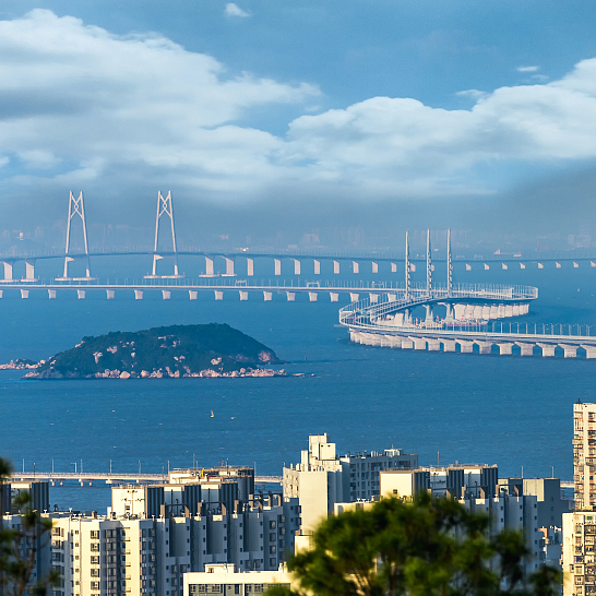 Live: Enjoy the vibrant view of the Hong Kong-Zhuhai-Macao Bridge - CGTN