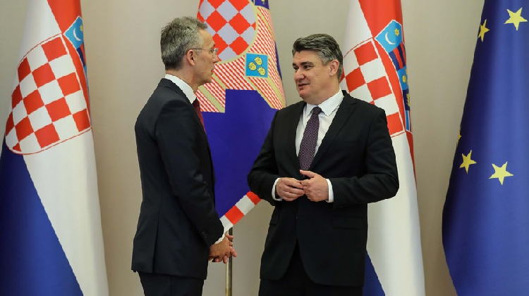 Croatian president criticizes NATO chief's visit to S. Korea, Japan - CGTN