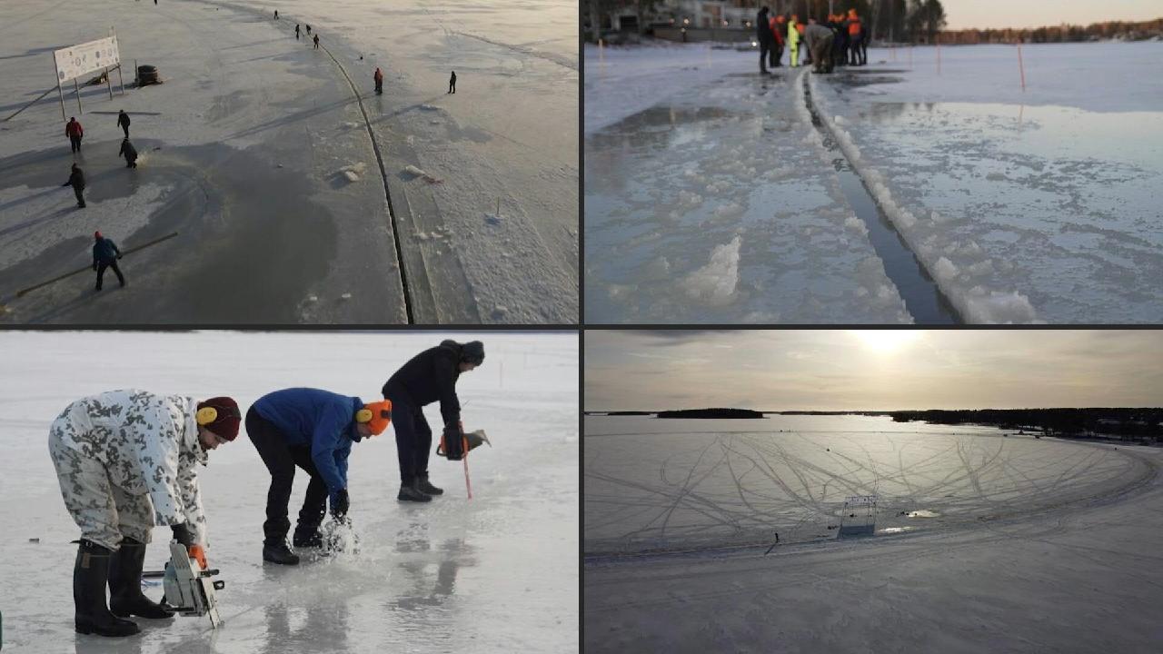 Finnish inventor breaks world record for largest ice carousel - CGTN