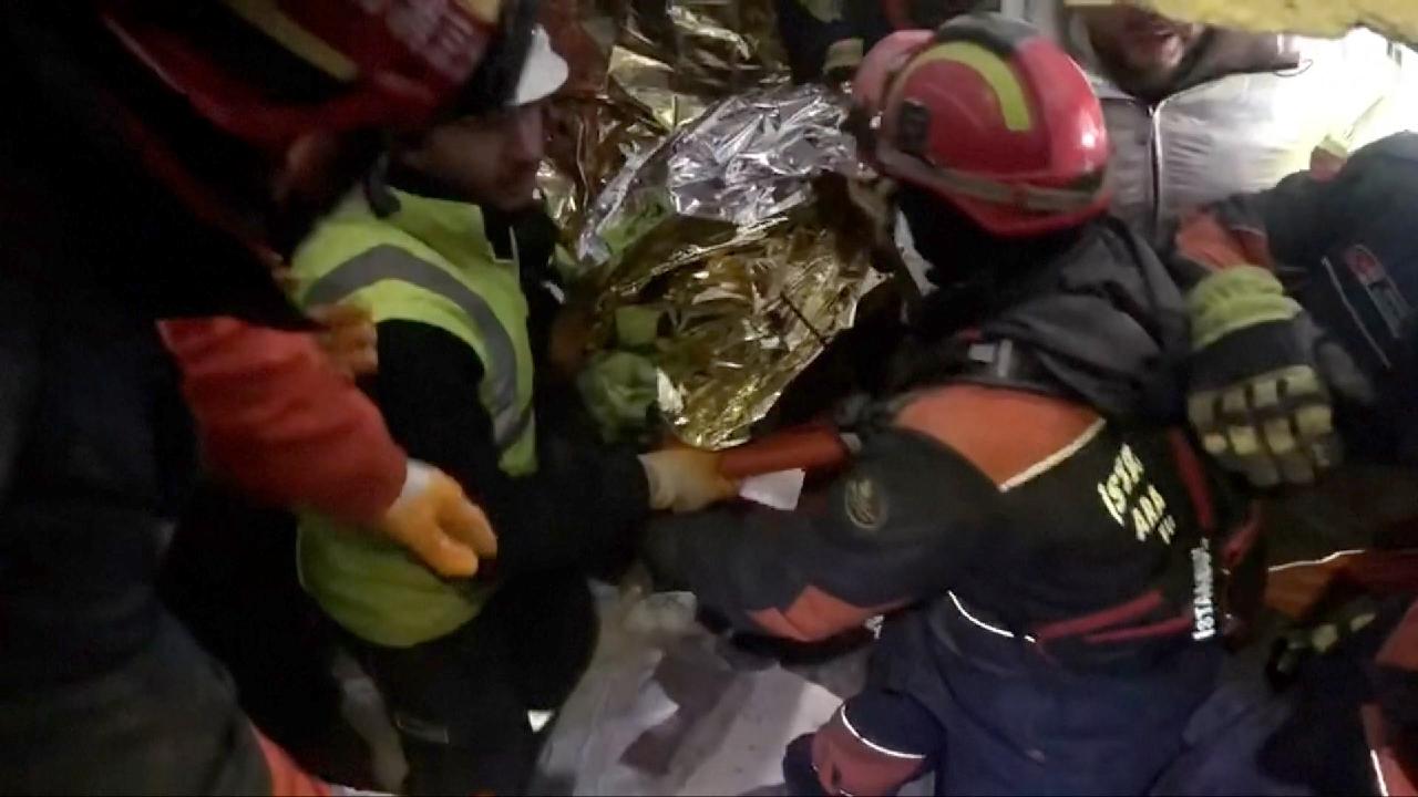 Chinese team helps rescue Turkish woman trapped for over 80 hours - CGTN