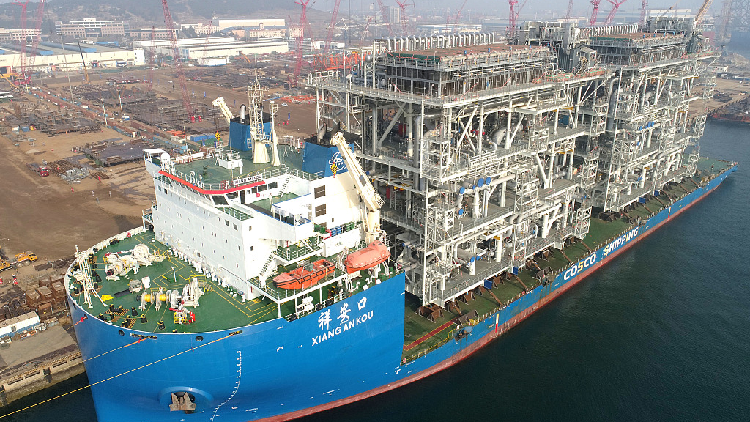 Construction of all modules of LNG plant completed in E China - CGTN
