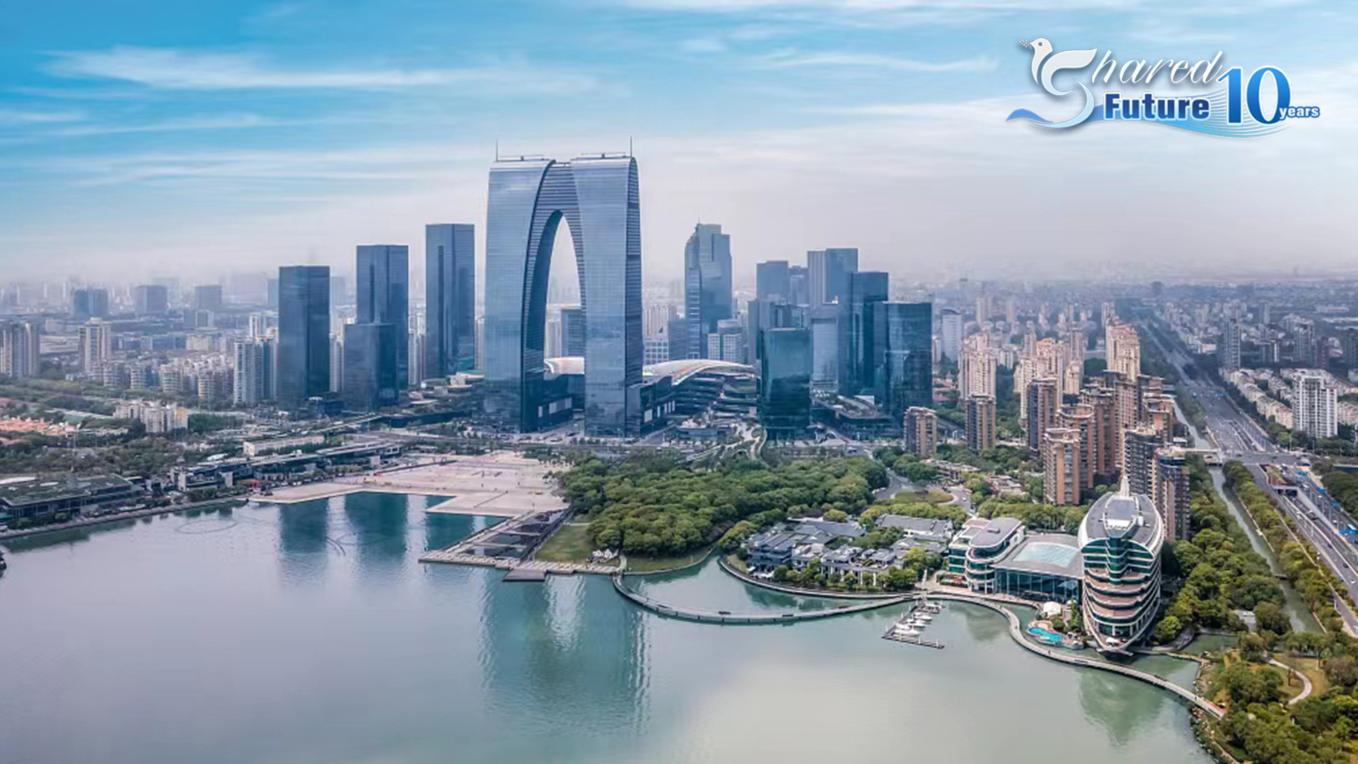 Live Panoramic View Of Jinji Lake Scenic Area In E China s Suzhou CGTN Live Panoramic View Of Jinji Lake Scenic Area In E China s Suzhou CGTN