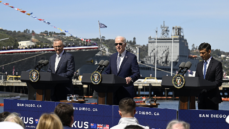Biden, allies unveil nuclear-powered submarine plan for Australia - CGTN