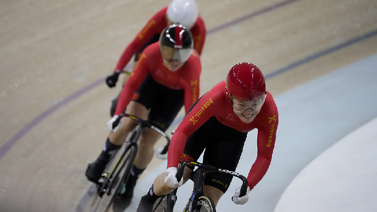 China win gold in women's team sprint at UCI Track Nations Cup - CGTN