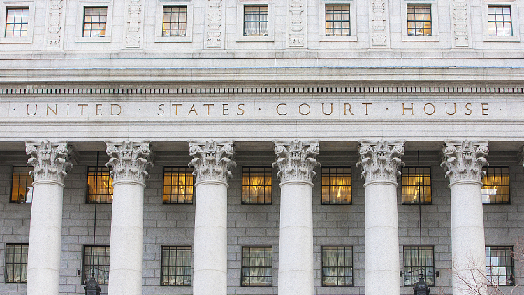 Live: View of Manhattan Court ahead of Trump's arraignment - CGTN