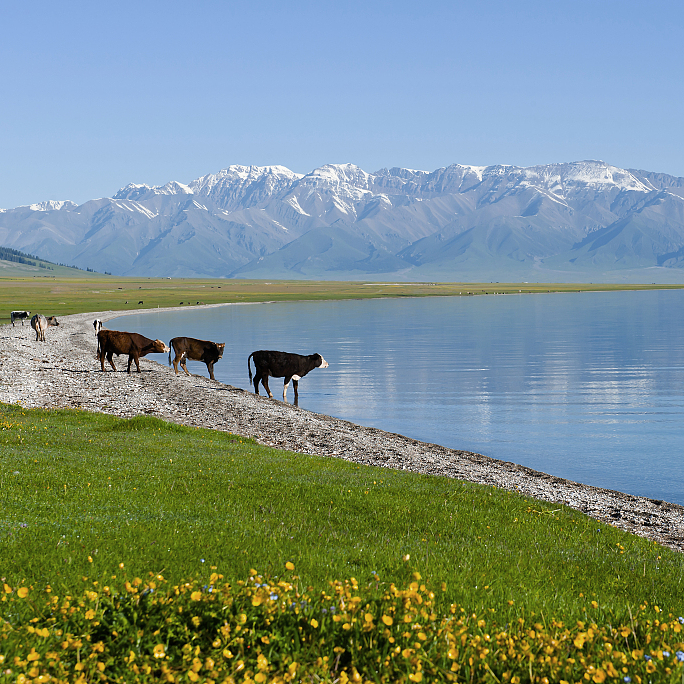 Live: The stunning view of Sayram Lake in NW China's Xinjiang – Ep. 2 ...