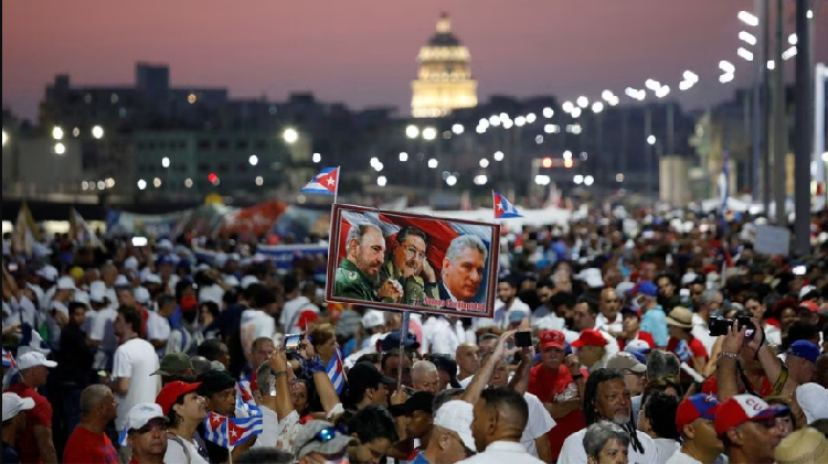 Cuba's delayed Labor Day rally a show of protests against U.S. embargo ...