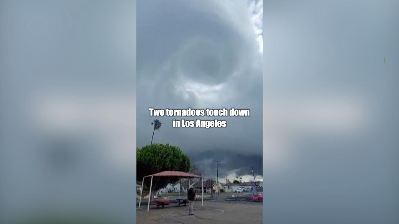 Two tornadoes touch down in Los Angeles - CGTN