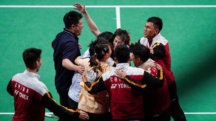 China sweep South Korea to clinch 13th Sudirman Cup - CGTN