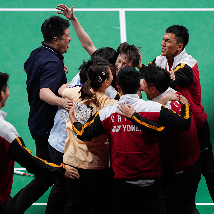 China sweep South Korea to clinch 13th Sudirman Cup - CGTN