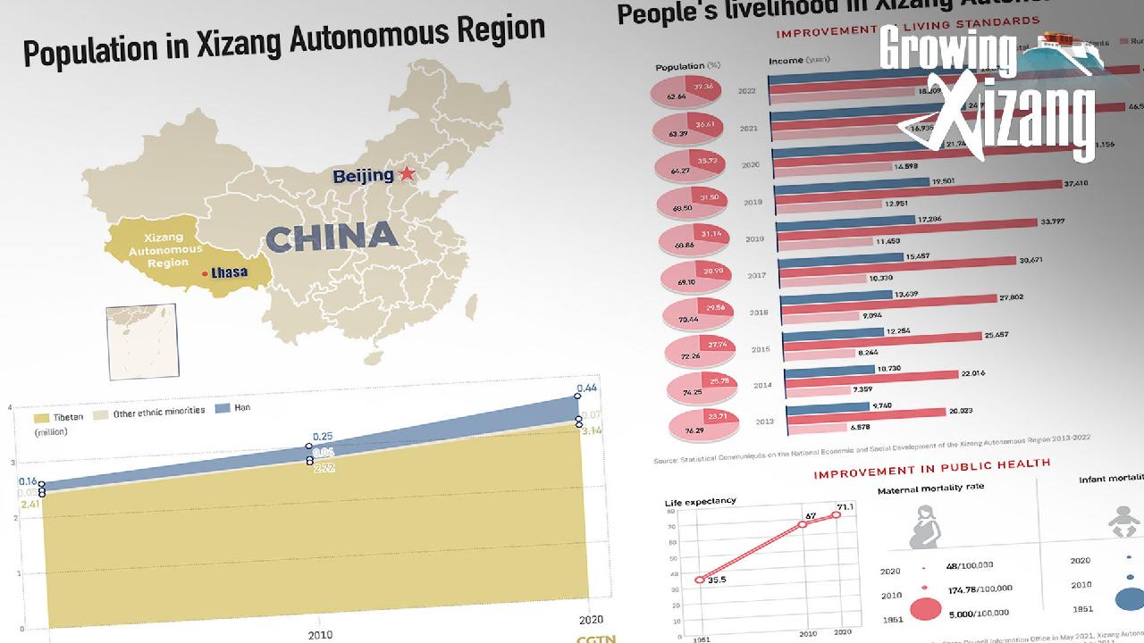 Chart of the Day: Living standard in Xizang improves - CGTN