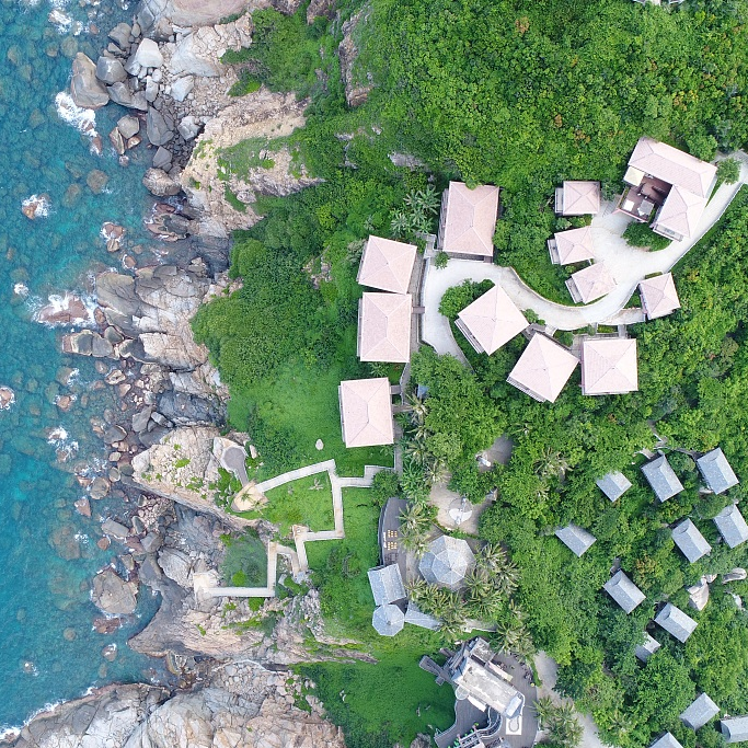 Live: Scenic view of Fenjiezhou Island in S China's Hainan Province - CGTN