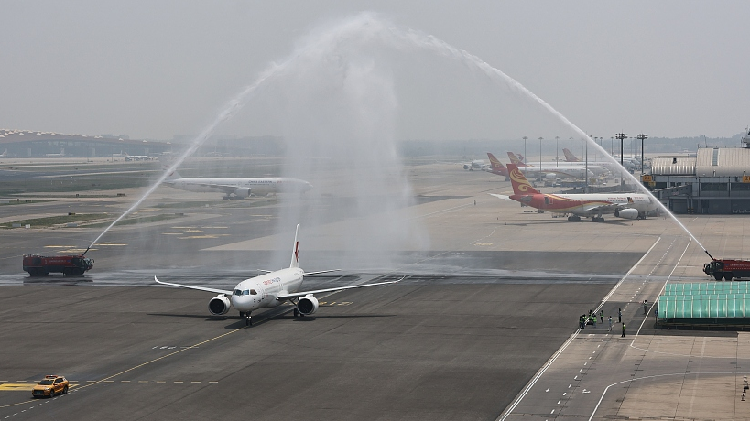World's first C919 commercial flight arrives in Beijing from Shanghai ...