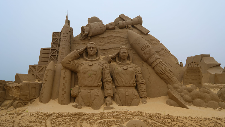 Sand Sculpture Festival kicks off in Zhejiang - CGTN