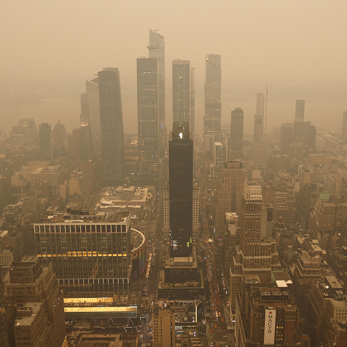 Smoke from Canadian wildfires sets off health alerts in NY, Ottawa - CGTN