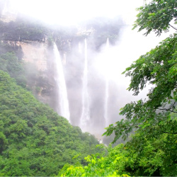 Continuous rainfall creates spectacular triple waterfalls in SW China ...
