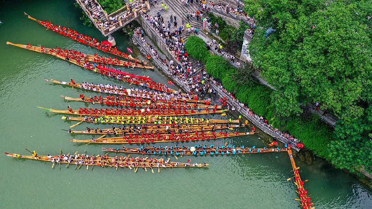 Dragon boat competition heralds summer festivities - CGTN
