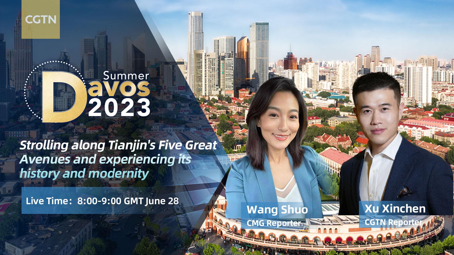 Live: Strolling along Tianjin's Five Great Avenues - CGTN