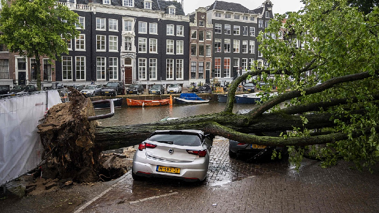 2 dead as strongest summer storm blasts Netherlands, Germany - CGTN