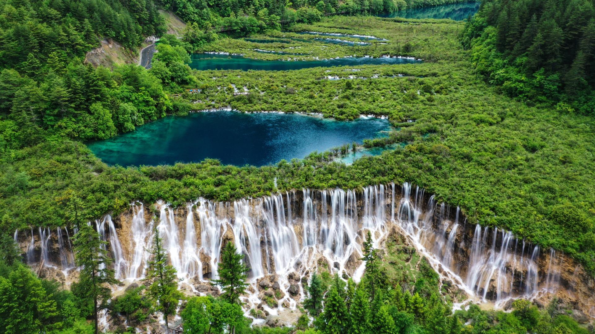 Live: Enjoy the stunning Nuorilang Waterfall in southwest China - CGTN