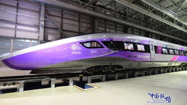 Bullet train designed for Hangzhou Asian Games unveiled - CGTN