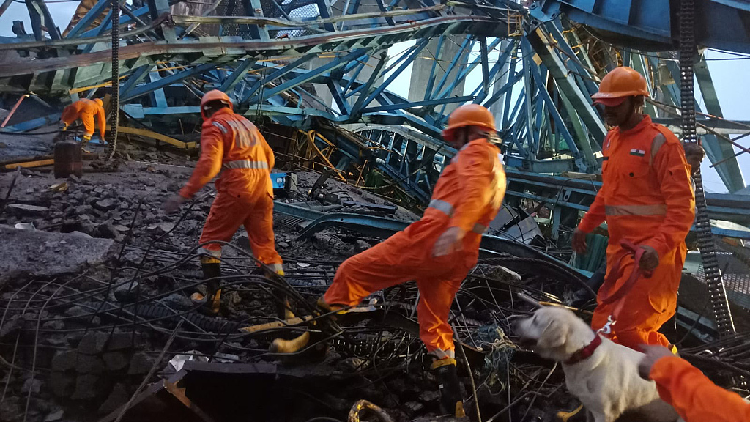 Death toll rises to 20 after crane collapses in India - CGTN