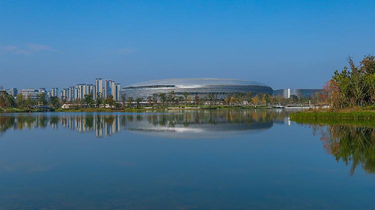 Live: View of Dongan Lake Sports Park, a Chengdu Universiade venue - CGTN