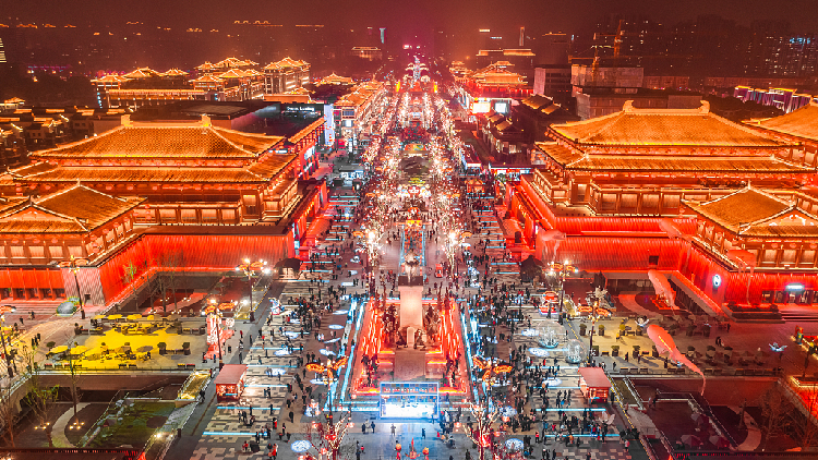 Datang Everbright City immersed in Tang Dynasty splendor - CGTN