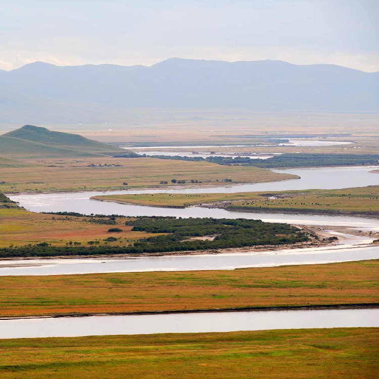 Live: Magnificent scenery around Yellow River's first bend - CGTN