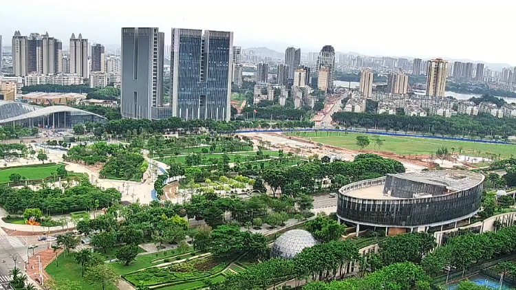Live: Enjoy bird's-eye view of Jiangbei in south China's Huizhou City ...