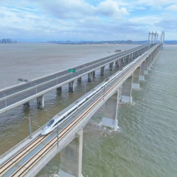 China's first sea-crossing high-speed railway begins trial operation - CGTN