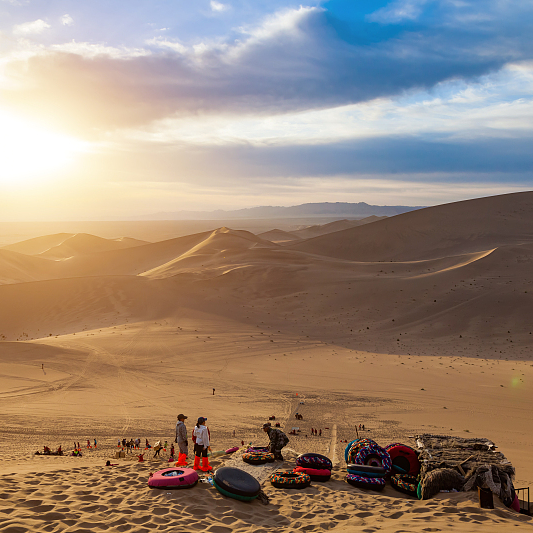 Live: Sand sliding in northwest China's Gansu Province - CGTN
